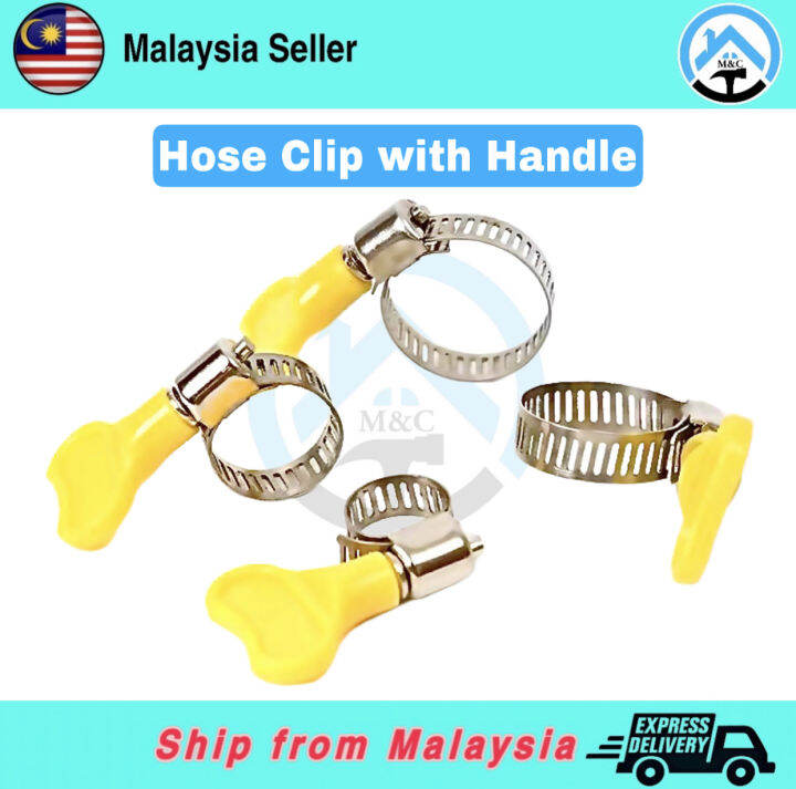 Stainless steel 201 Hose clip with Handle, Hose Clip Clamp Pipe Clip ...