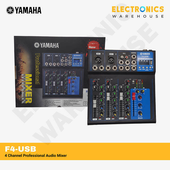 Yamaha F4-USB 4 Channel Professional Audio Mixer | Lazada PH