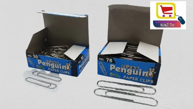 PENGUIN JUMBO GEM CLIPS / PAPER CLIP / JUMBO CLIP 50MM/78MM 50PCS | Lazada