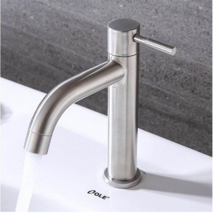 Warranty 3 years SUS304 stainless lavatory faucet Steel Bathroom Wash ...