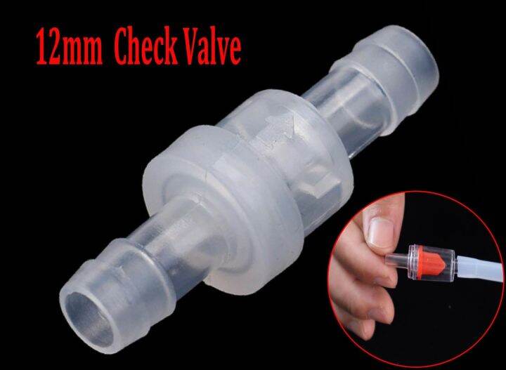 12mm-Plastic Jelas Check Valve One Way Non-return Valve Aquarium Air ...