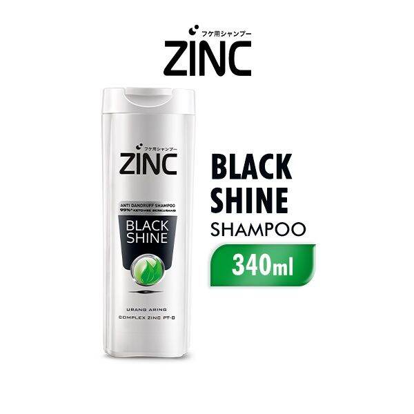 Zinc Shampoo Black Shine Botol 340ml- Perawatan Rambut - Sampo Zinc ...