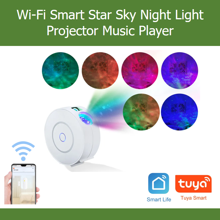 Wi-Fi Smart Star Sky Night Light Projector Music Player - Tuya ...
