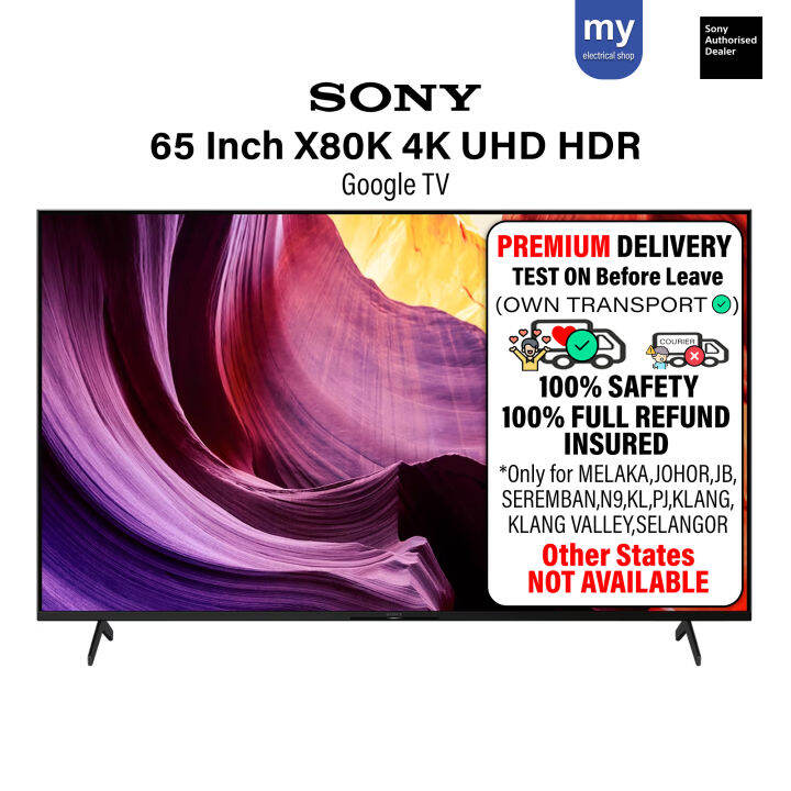 Sony 65 Inch 4K UHD HDR Google TV KD-65X80K | Lazada