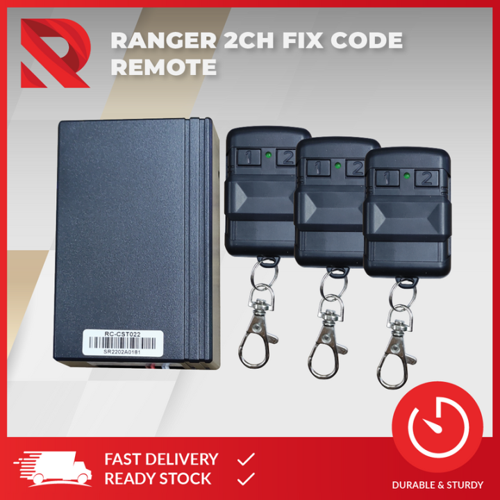 2CH FIX CODE REMOTE C/W 3 TRANSMITTER & 1 RECEIVER ( WITH COVER ...