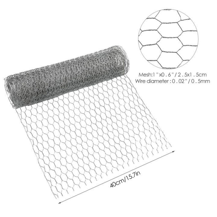 Chicken Wire Mesh 400mm x 5m Wire Mesh Galvanized Hex Wire Mesh for ...