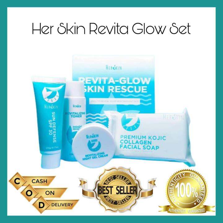 ORIGINAL HER SKIN REVITA GLOW SKIN RESCUE COMPLETE SET HERSKIN HER SKIN ...