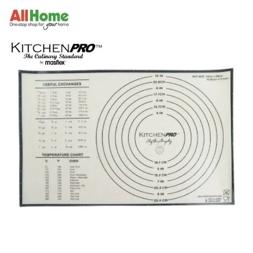 Non-stick Bakeware Pastry Mat with Measurement 43 X 28cm Food Safe ...