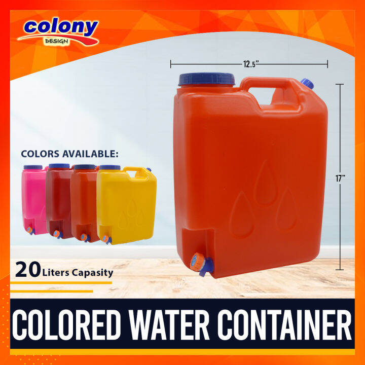 20 Liters Capacity Colored Water Container | Lazada PH