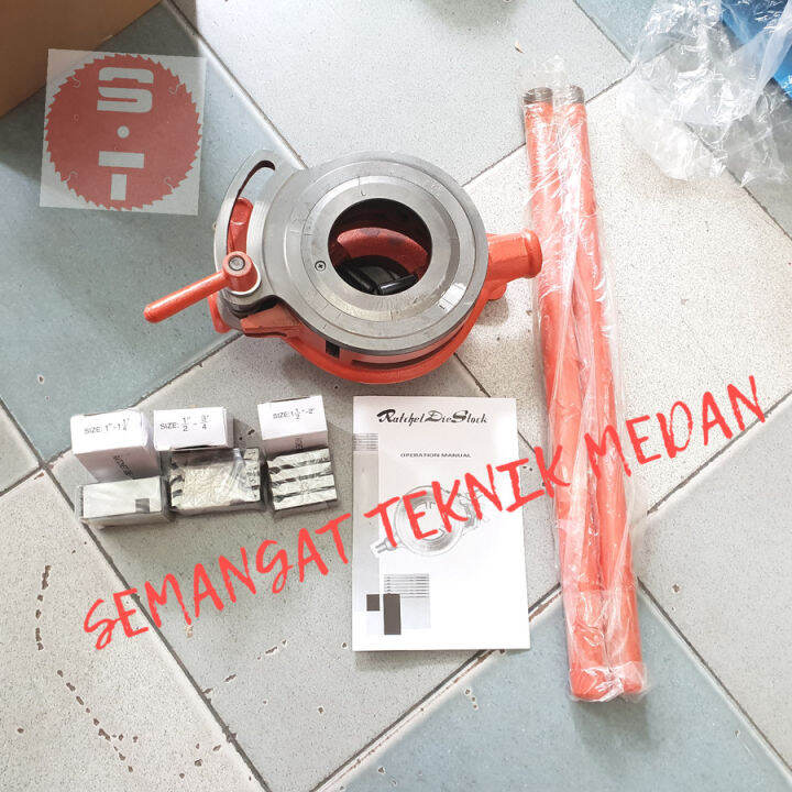 ALAT SNAI SENAI PIPA MANUAL PIPE RATCHET DIE STOCK DRAT 1/2" - 2 ...