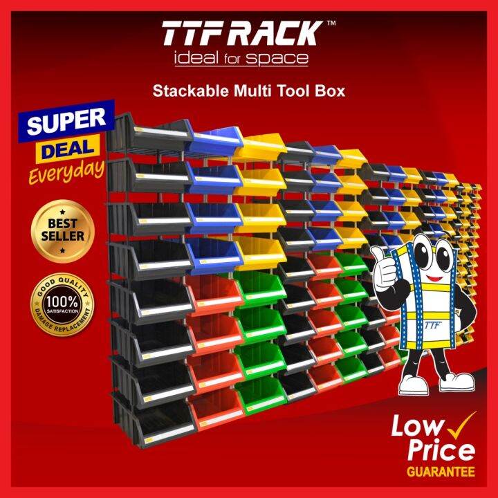 TTF Rack™ (MTB PER UNIT) Multi Tool Box /Storage Box Organizer /Storage ...
