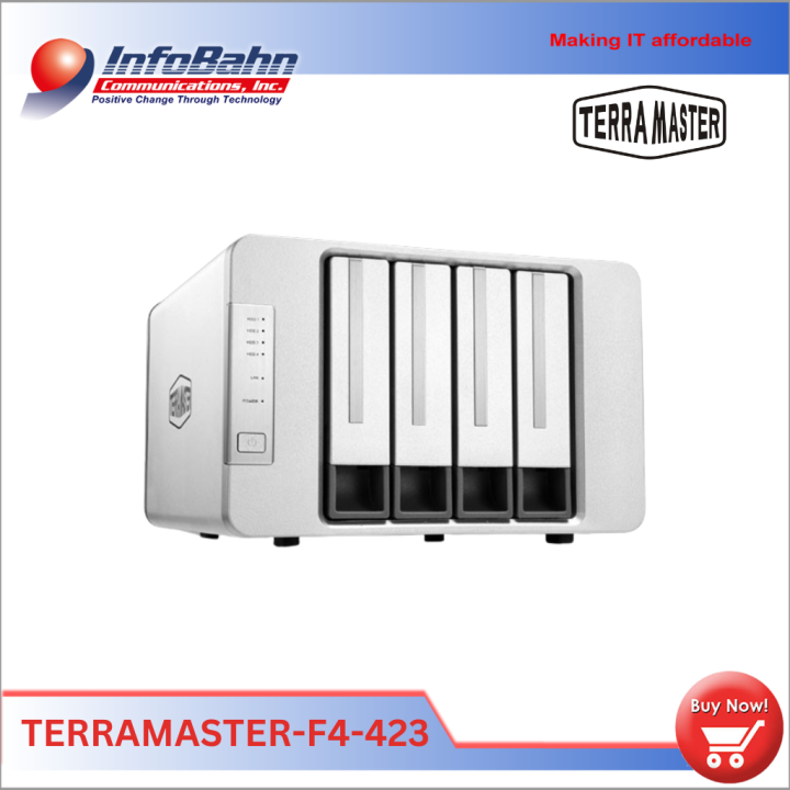 TerraMaster TM SOHO (Desktop type) NAS (Choose from F2-221, F5-22, F4-423) Infobahn | Lazada PH