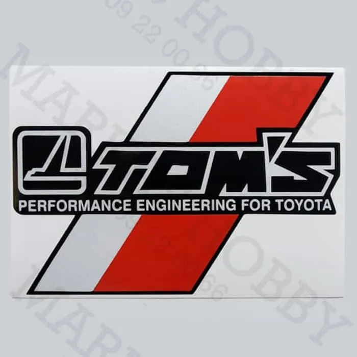 Stiker / Sticker Toyota Toms Performance Engineering | Lazada Indonesia