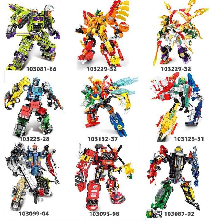 Sembo Block Transformers Robot Aircraft Building Blocks Model ...