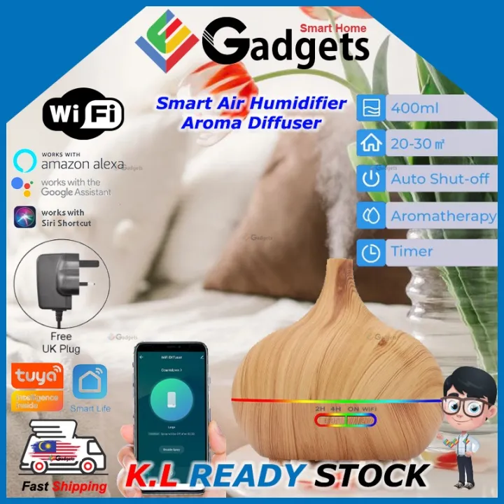 Tuya WiFi Smart Aroma Diffuser Air Humidifier Essential Oil Mist ...