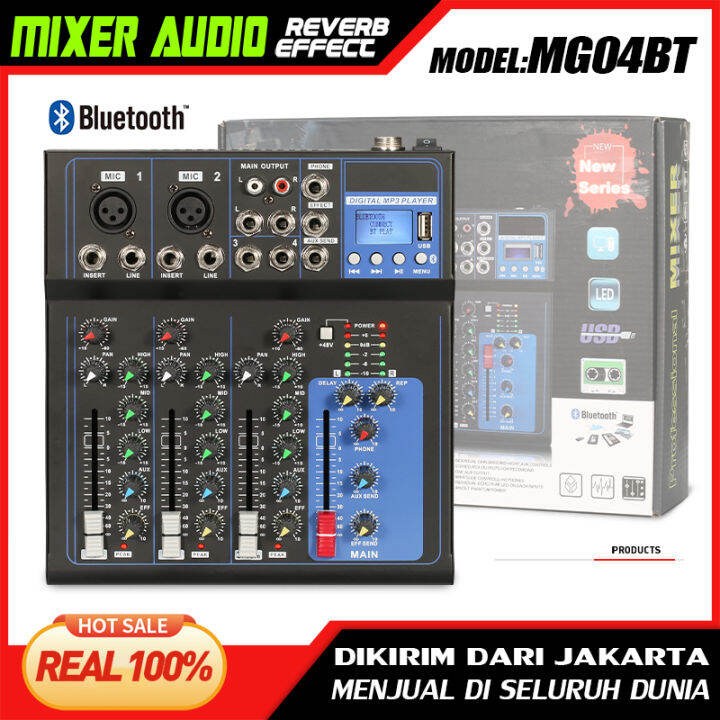mixer profesional MG04BT 4-channel Bluetooth/USB/PC/MP3 playback mode ...