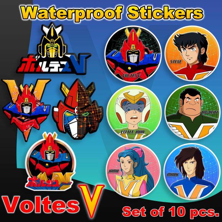 Voltes V Waterproof Stickers / Decal | Lazada PH