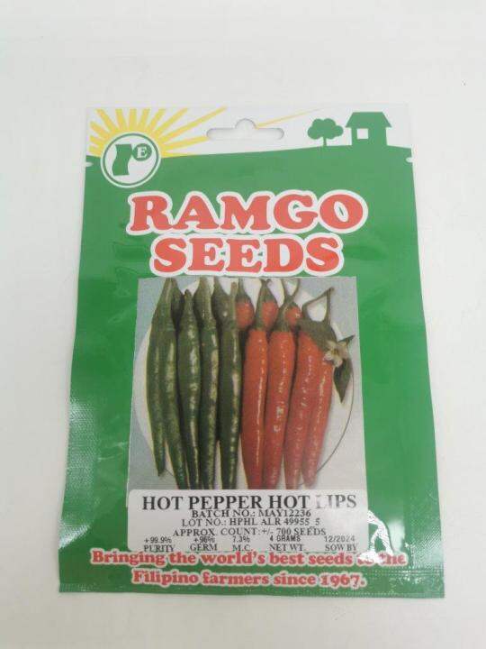 RAMGO HOT PEPPER HOT LIPS SEEDS ( ORIGINAL GARDEN PACK ) | Lazada PH