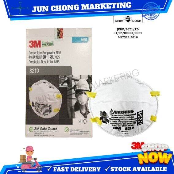 3M™ 8210 Particulate Respirators (N95) | Lazada
