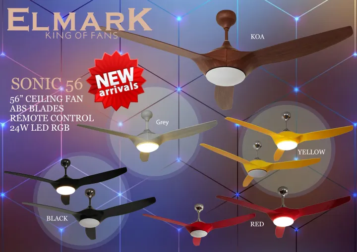 Ceiling Fan 56" Elmark Sonic | Lazada