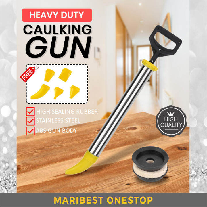 Heavy Duty stainless steel Silicone Caulking Gun For Pressing Inject ...