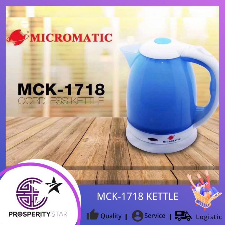 PRECIOUS STAR [1PC] 1.8Liters Electric Kettle Micromatic MCK-1718 ...