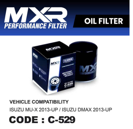 MXR OIL FILTER CODE C-529 ISUZU MU-X D-MAX | Lazada PH