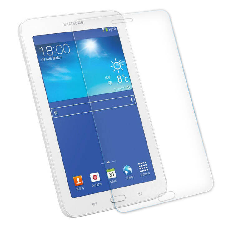 กระจกนิรภัยป้องกันหน้าจอสำหรับ Samsung Galaxy Tab 3V SM-T116NU SM-T116 ...