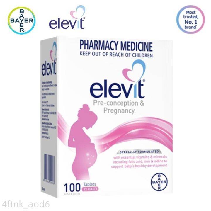 NEW. Elevit Pregnancy Multivitamin 100 Tablets Exp:04/2024 | Lazada.co.th