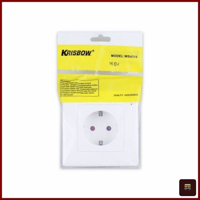 Krisbow Stop Kontak Dinding Arde Inbow WS4316 - Putih | Lazada Indonesia