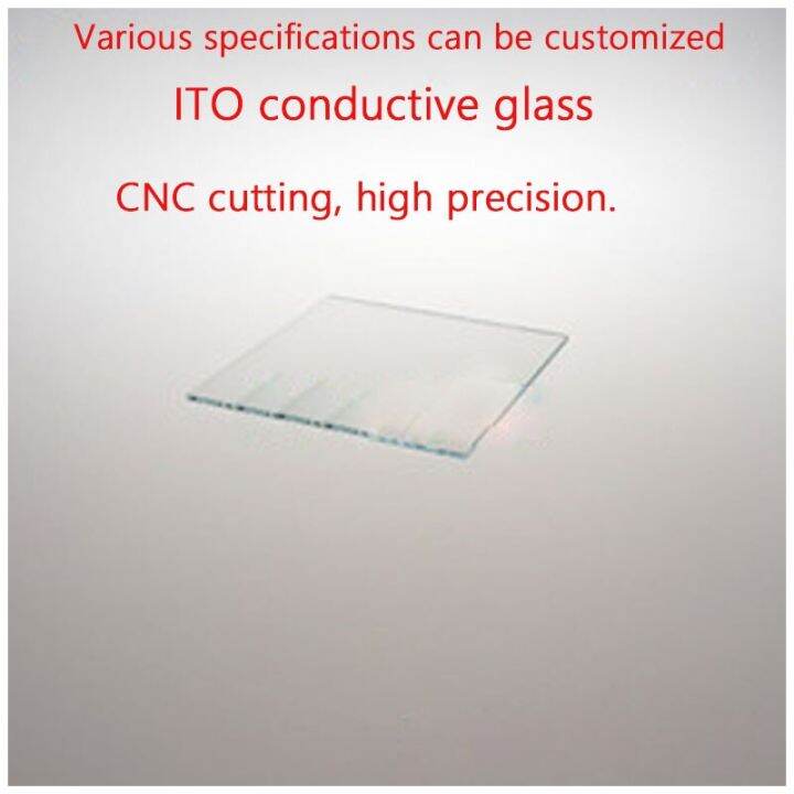 50 Pieces/Box ITO Conductive Glass For Laboratory Use 8 Ohm 20*20*0.7Mm ...