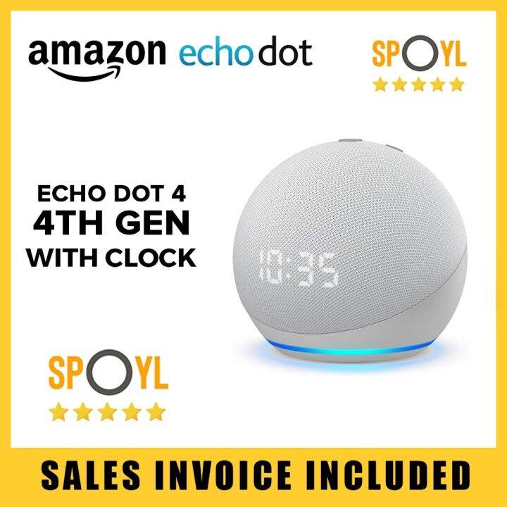 Amazon Echo Dot 4th Gen Smart Speaker with Clock and Alexa - Spoyl ...