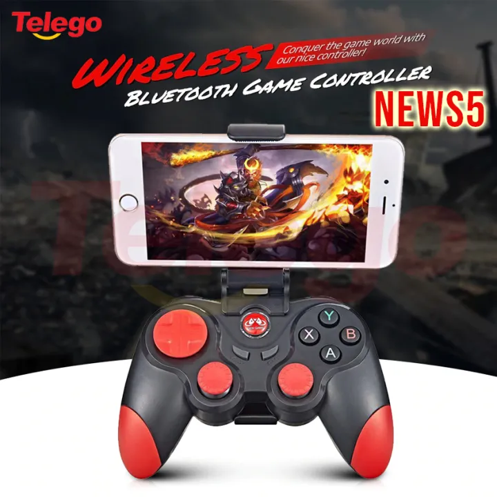 Telego News5 Gen Game Wireless Bluetooth Gamepad Controller With Bracket Gen Game New S5 4319
