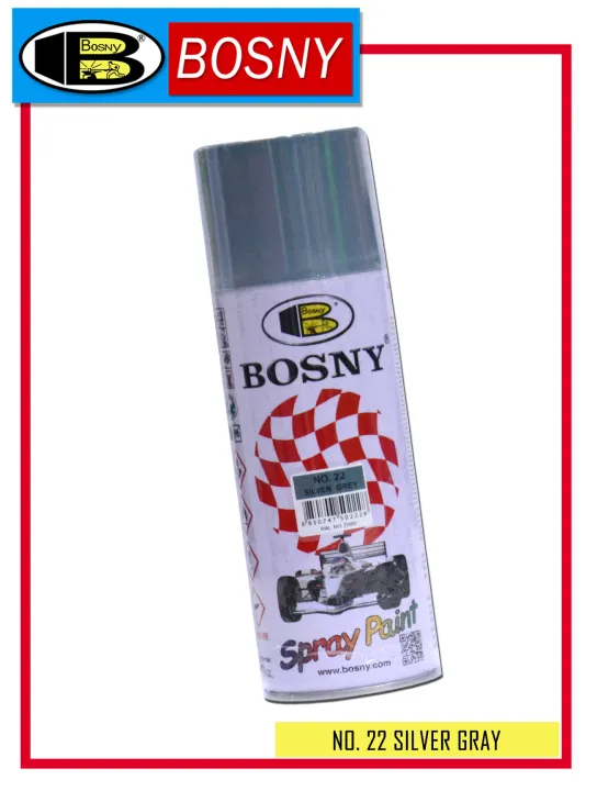 Bosny Spray Paint No. 22 Silver Gray | Lazada PH