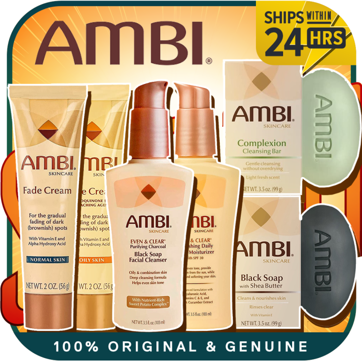 Ambi Fade Cream | Black Soap Cleanser | Even & Clear Moisturizer ...