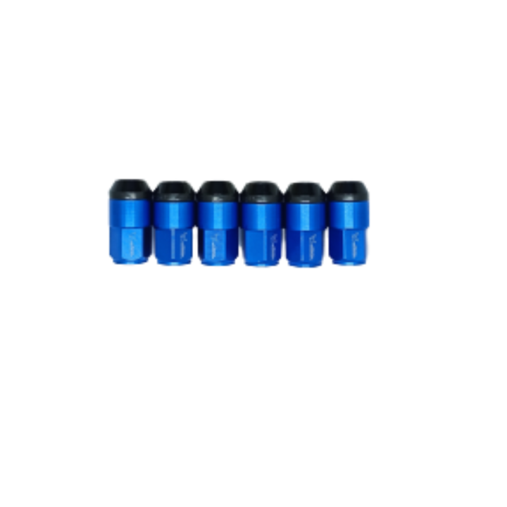 UNIVERSAL WHEEL LUG NUTS FAST AND FURIOUS 12X1.5 BLUE 20PCS SPLINE ...