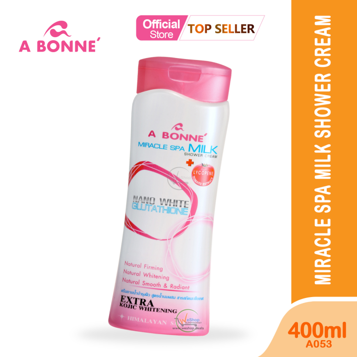 Abonne Miracle Spa Milk Shower Cream W/ Himalayan Salt 400ML ( A053 ...