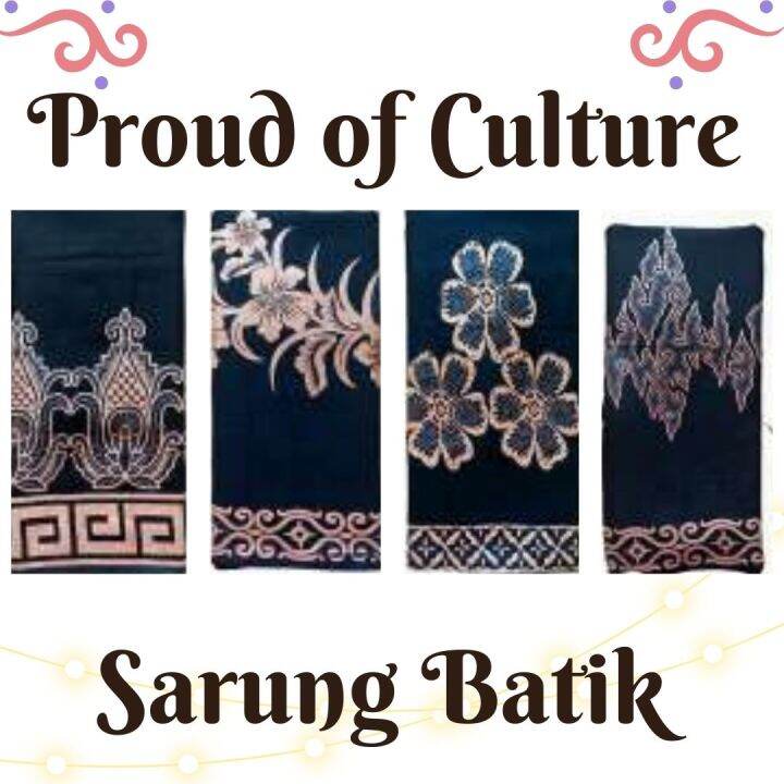 KAIN SARUNG BATIK CETAK PRINT PRIA DEWASA PREMIUM RAYON MOTIF BATIK HITAM ELEGAN SIMPEL | Lazada ...