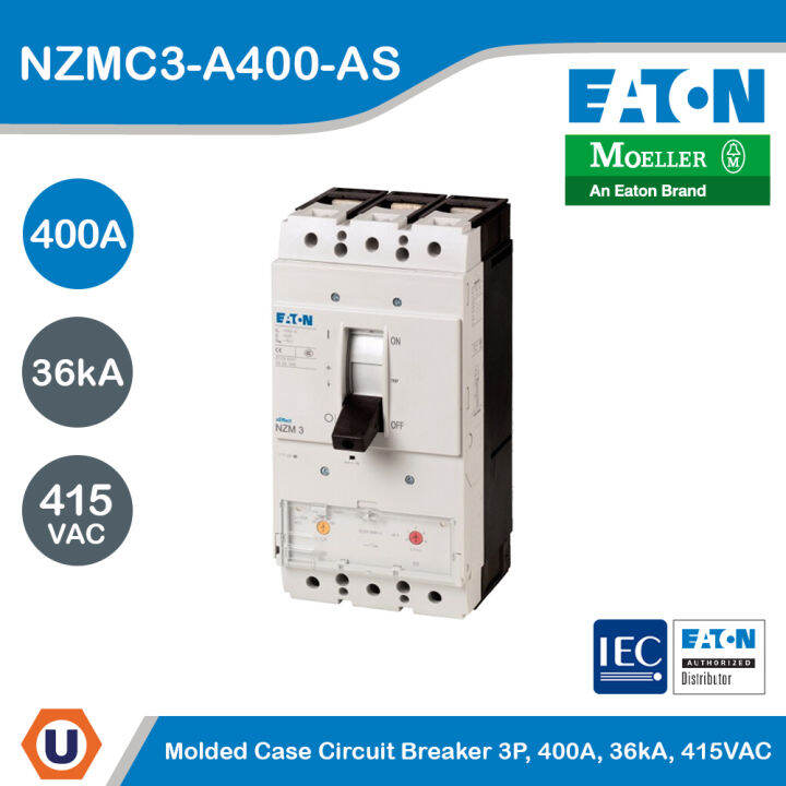 EATON Molded Case Circuit-Breaker (MCCB) 3P, 400A, 36kA ที่ 415VAC รหัส ...