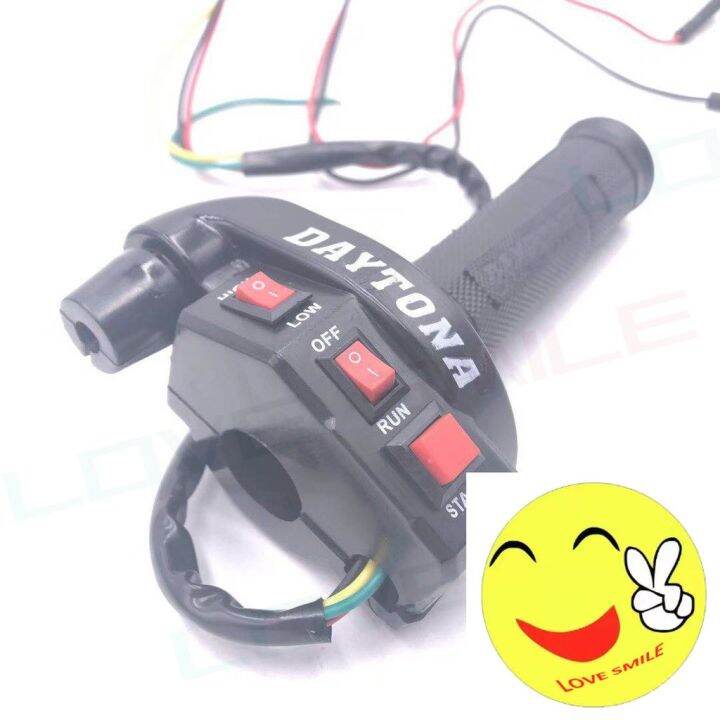 DAYTONA QUICK THROTTLE WITH 3 BUTTONS MOTORCYCLE | Lazada PH
