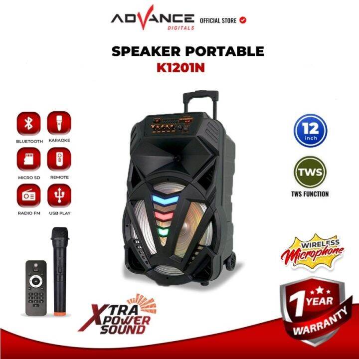 Advance Speaker K1201 AKtif Portable Bluetooth Meeting 12" Tws | Lazada Indonesia