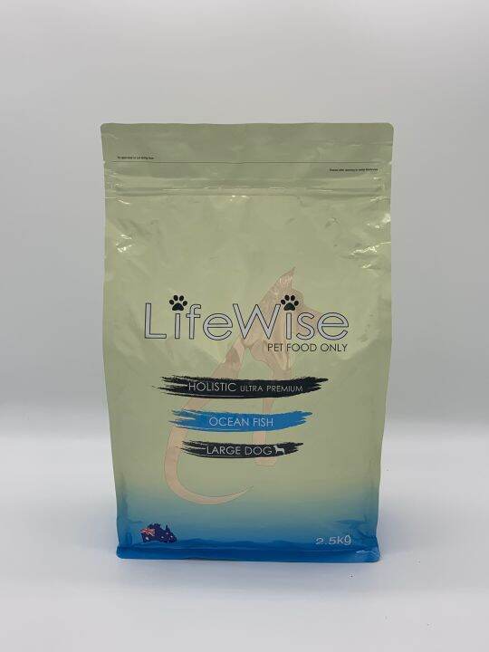 Dog Food Pet Lifewise Kibbles Holistic Premium Fish (Large Bites) 2.5kg ...