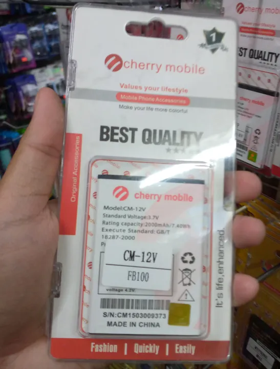 CM-12V Cherry Mobile Fb100 Original Cherry Mobile Battery | Lazada PH
