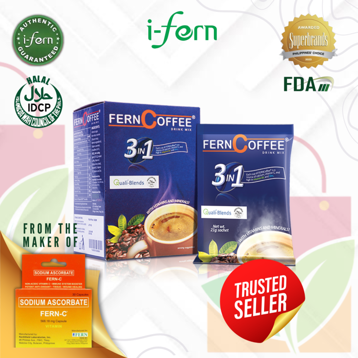 FERN Coffee 3-in-1 with Viatmins and Minerals-enriched | Lazada PH