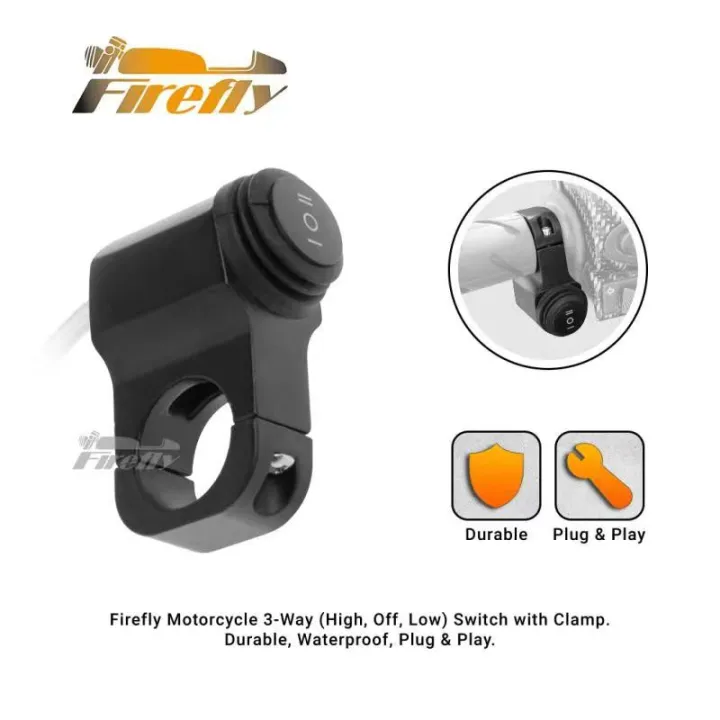 ♧Firefly Motorcycle Mini Driving Light Switch 3 Way Switch ON OFF ON ...