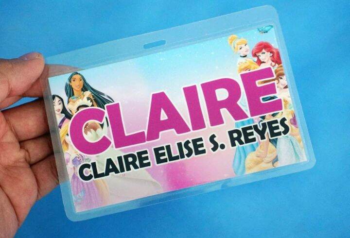 Laminated Name tag (back to back print) | Lazada PH