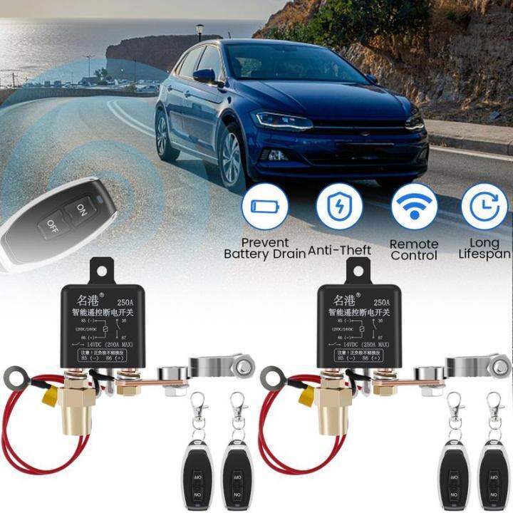 Remote Battery Disconnect Switch 12V 200/250A Battery Cut Off Switch ...