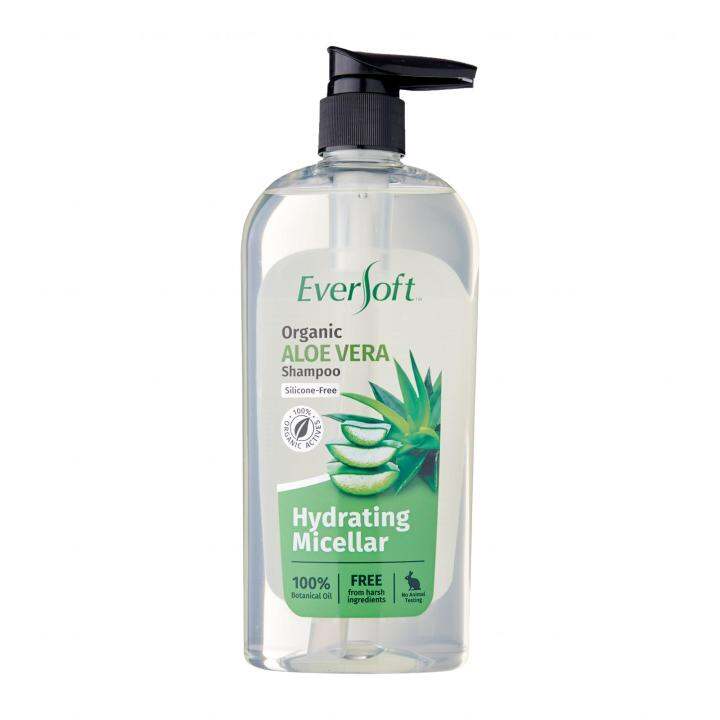 Eversoft Organic Shampoo 480ML Aloe Vera Hydrating Micellar (Laz Mama ...