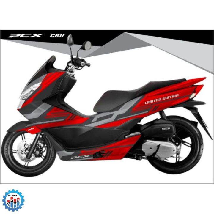 STIKER MOTOR DECAL PCX CBU FULL BODY RED LIMITED EDITION 505 | Lazada ...