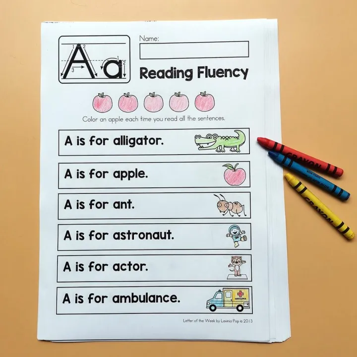 26 Alphabet Letters Practice A To E Writing Activites Word Work ...